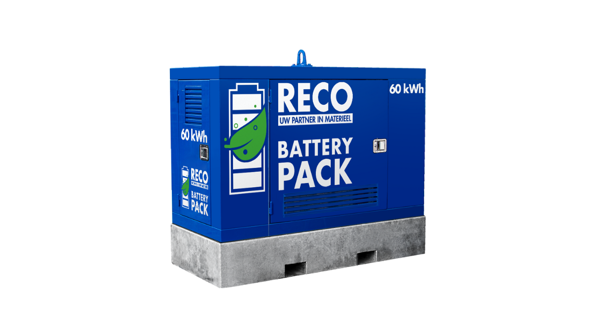 60 kWh Battery Pack: 45 kVA Accu - Geen Geluid en Uitstoot