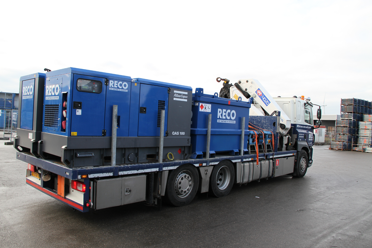 Atlas Copco Diesel-aggregaat huren 100 kVA, 80 kW