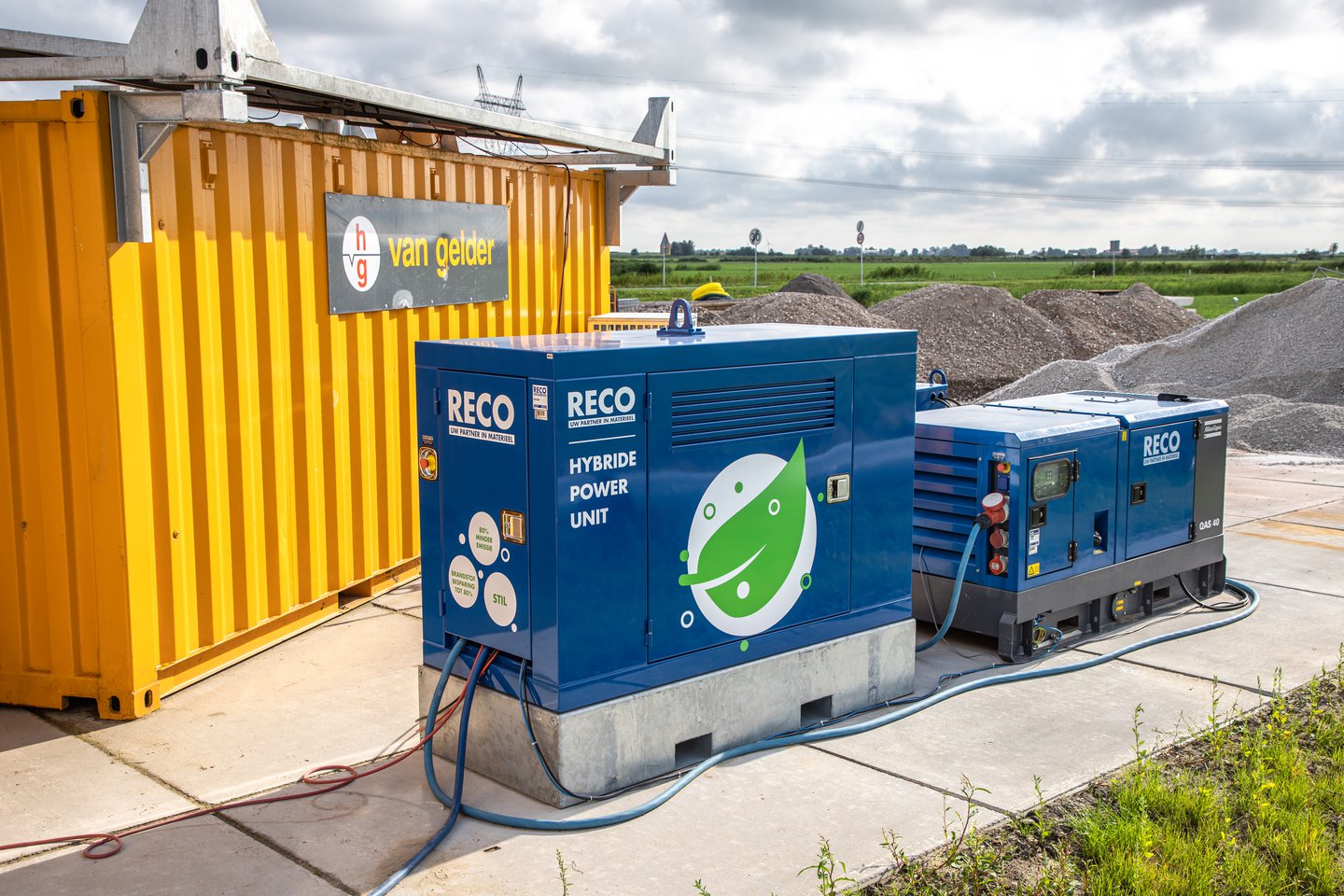 Atlas Copco Diesel-aggregaat huren 40 kVA, 36 kW