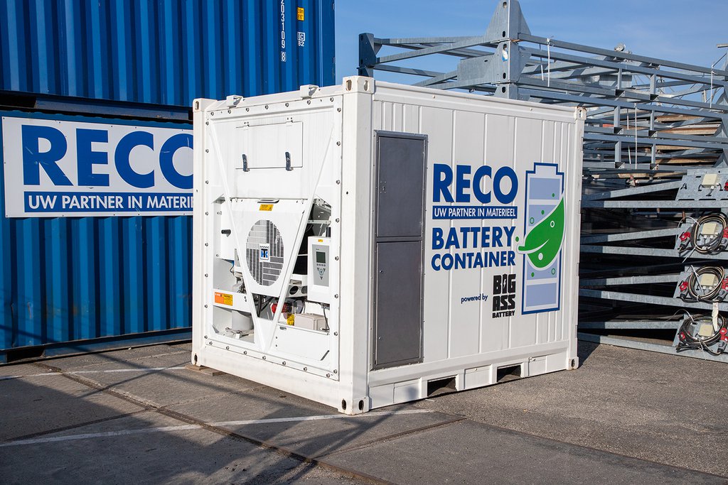 1 Megawatt Accu Container huren | Tot 360 kW extra bouwstroom
