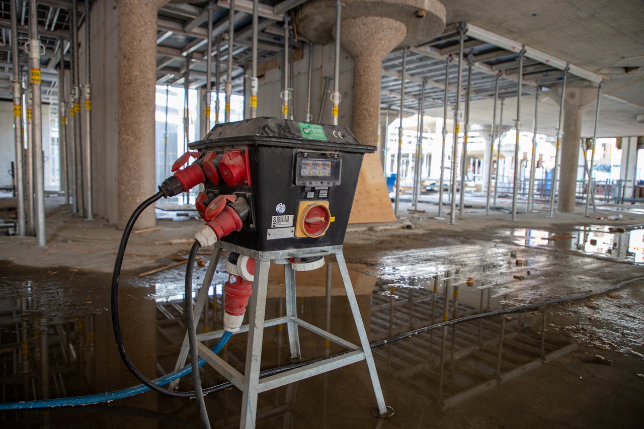 Complete bouwplaatsinrichting renovatie Humanities Campus Leiden