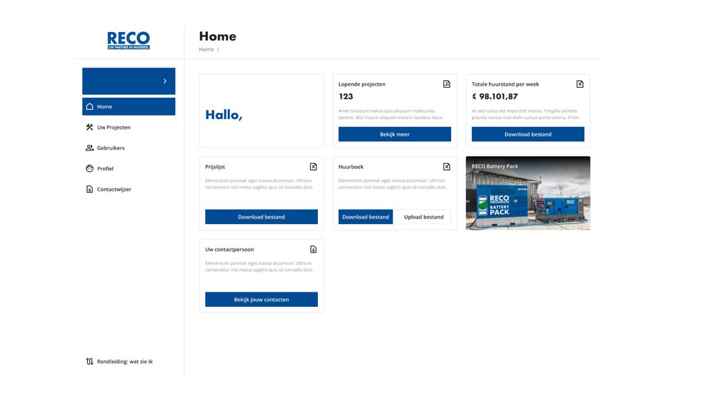 Mijn.RECO klantenportaal | Altijd en overal inzicht
