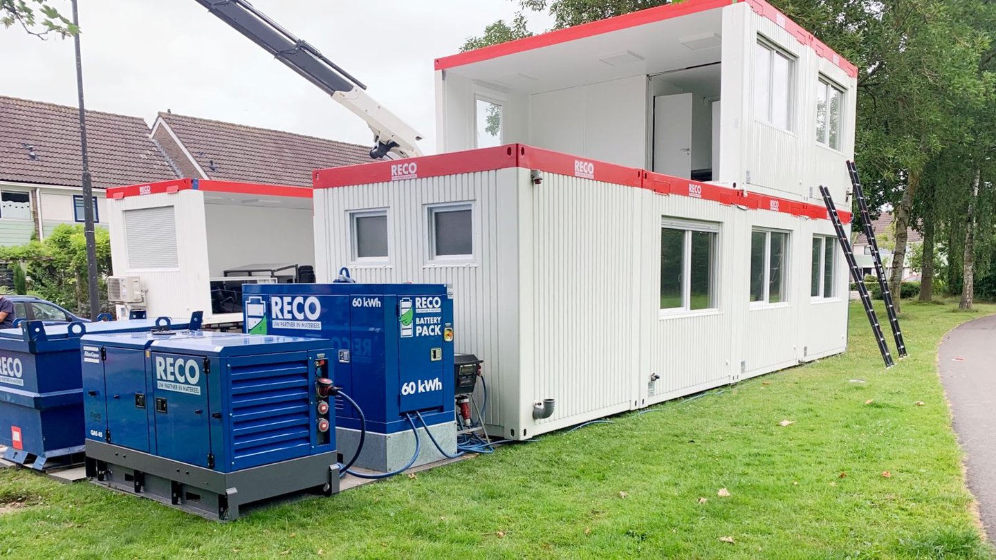 Hybride aggregaat 60 kWh Duurzame aggregaat: 80% minder brandstof