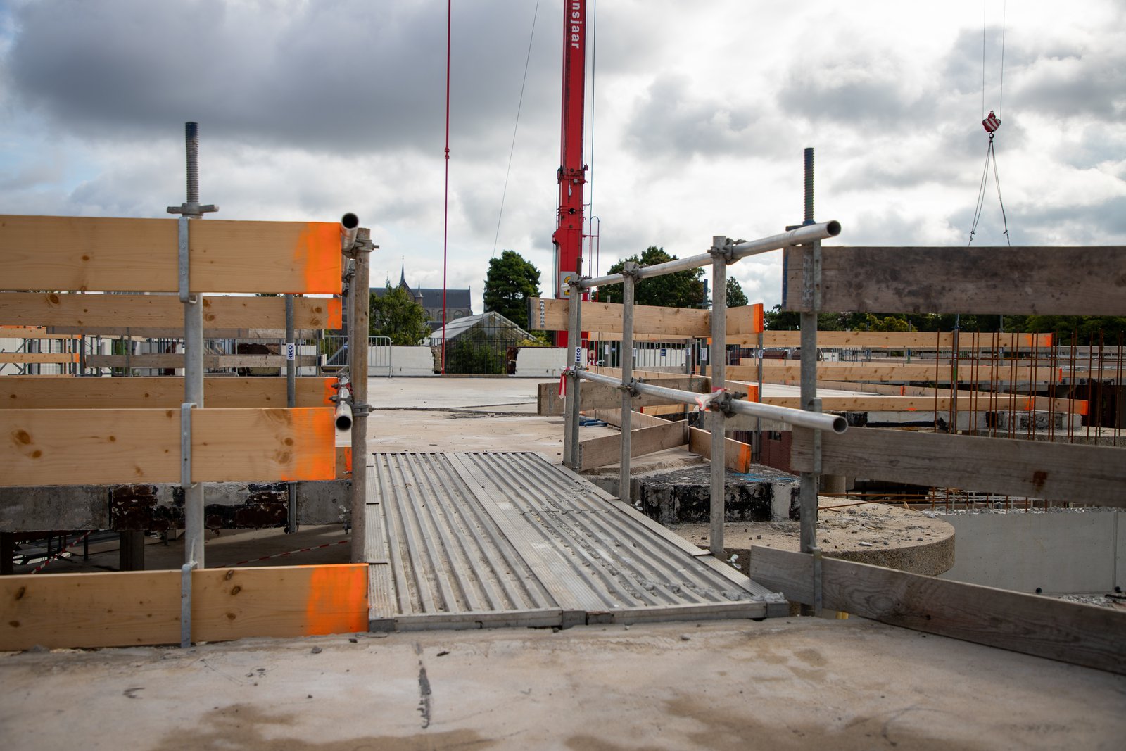 Complete bouwplaatsinrichting renovatie Humanities Campus Leiden